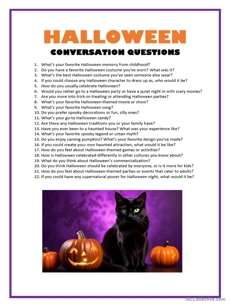 Halloween - Conversation Questions | PDF