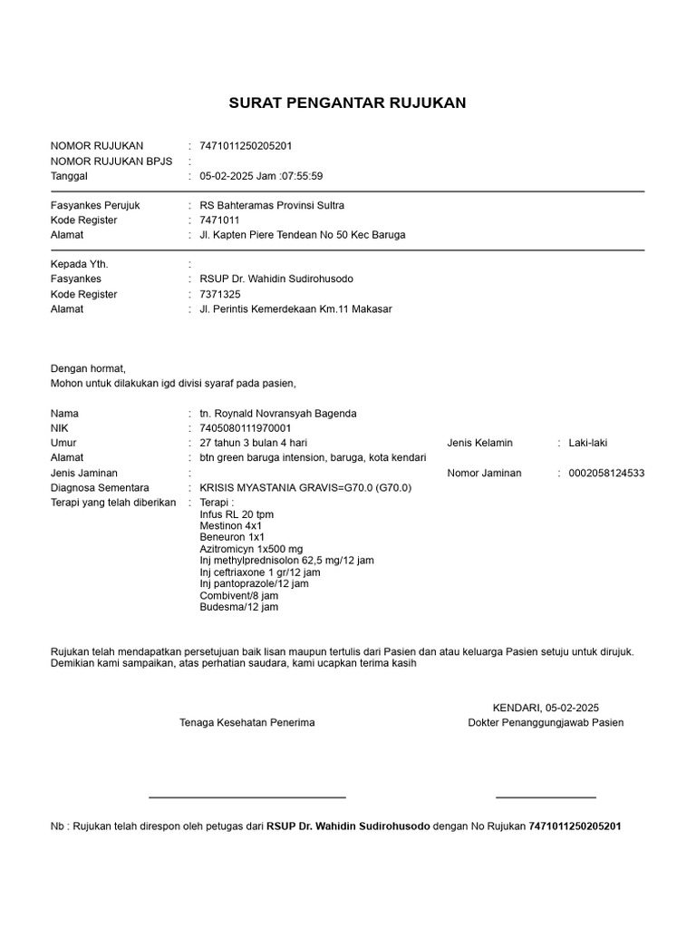 Cetak Form Rujukan - PHP | PDF