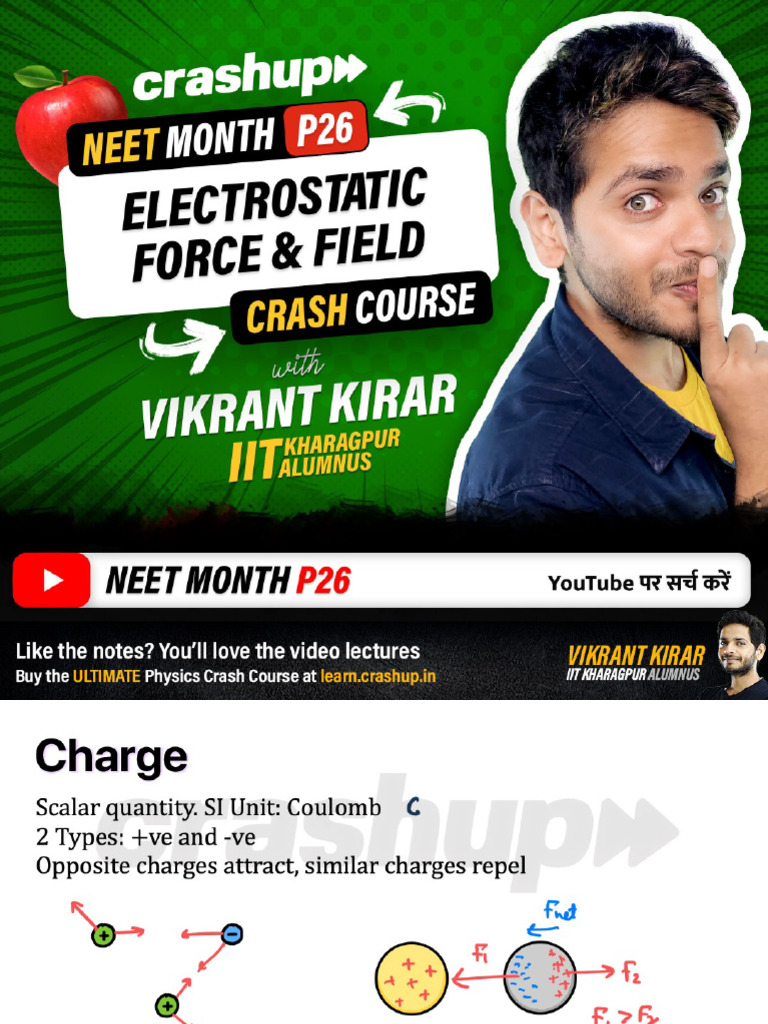 NEET P26 Electrostatics | PDF