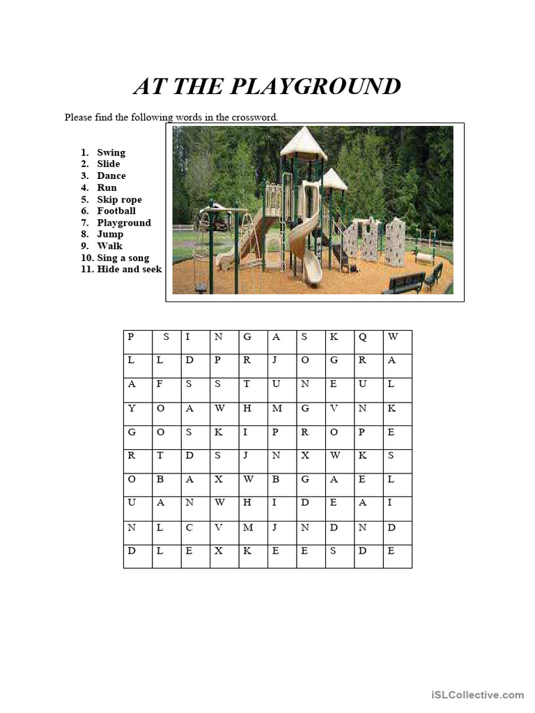 Playground Vocabularies | PDF