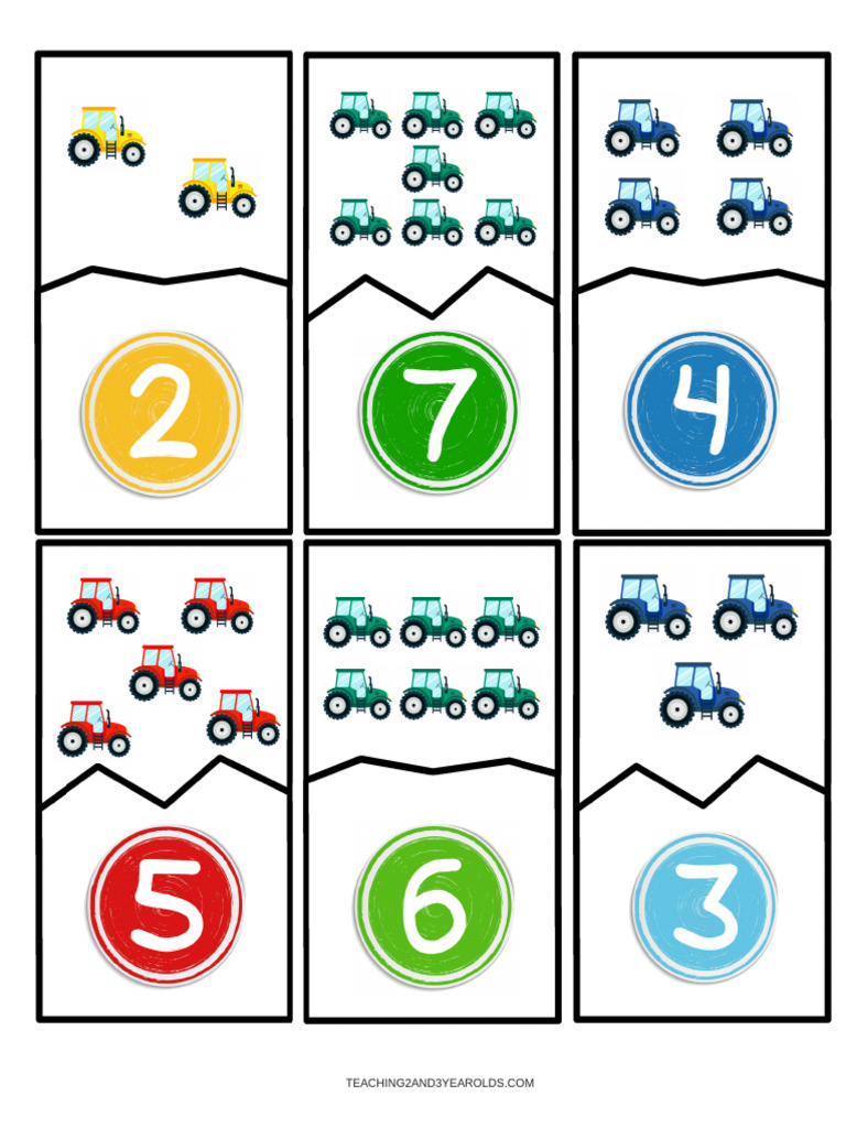 Tractor Counting Printable | PDF