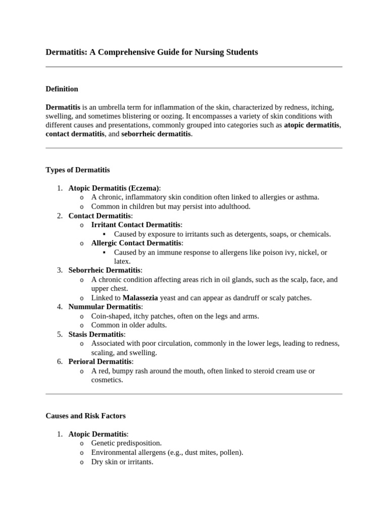 Dermatitis | PDF | Dermatitis | Allergy