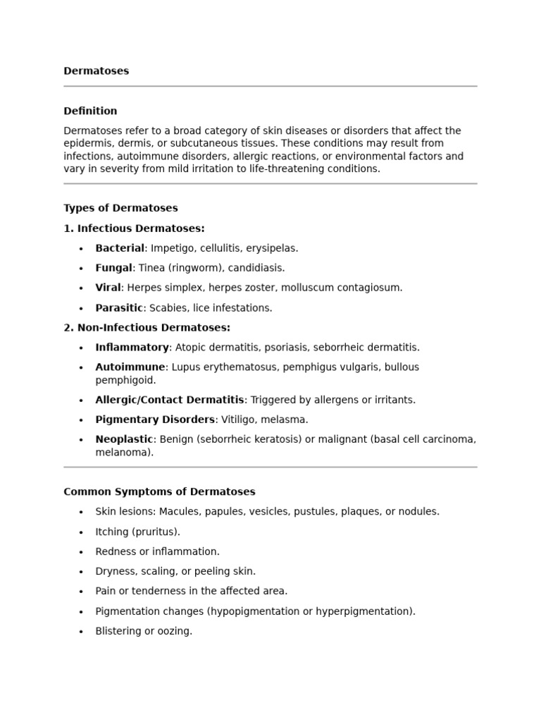 Dermatoses | PDF | Dermatitis | Allergy