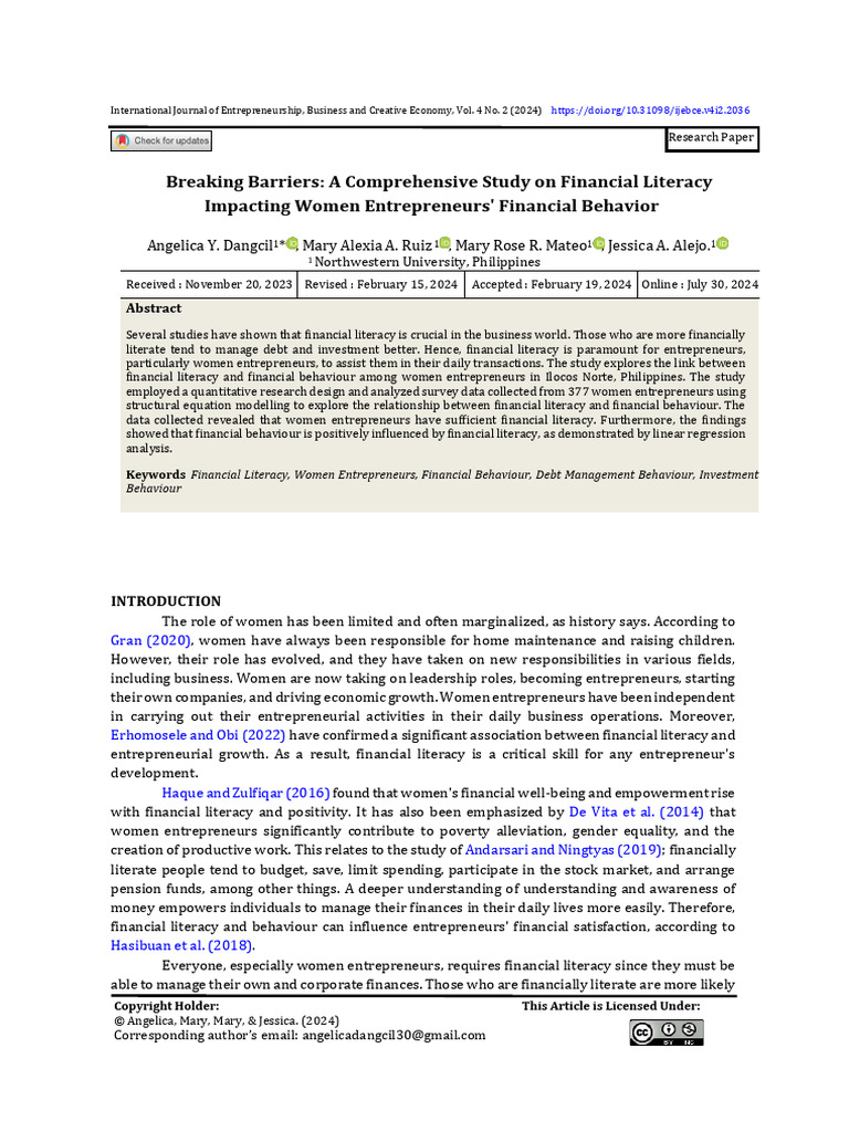 Financial Behavior Questionnaire | PDF | Entrepreneurship | Financial ...