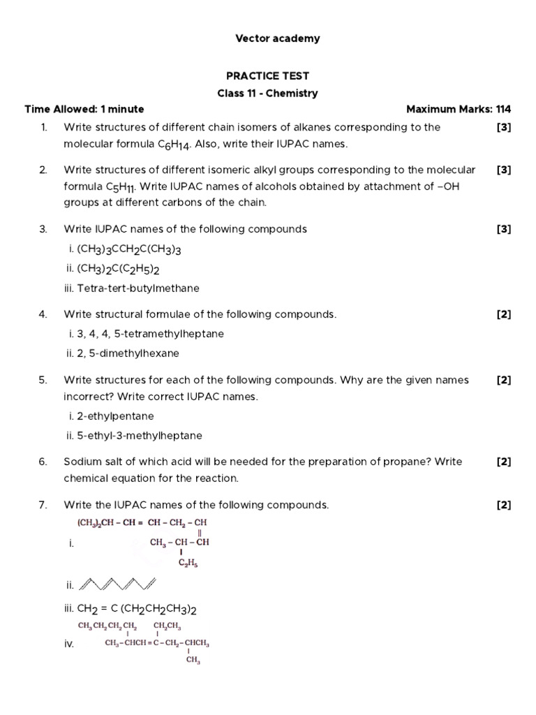 class 11 paper redox goc hydro | PDF | Isomer | Redox