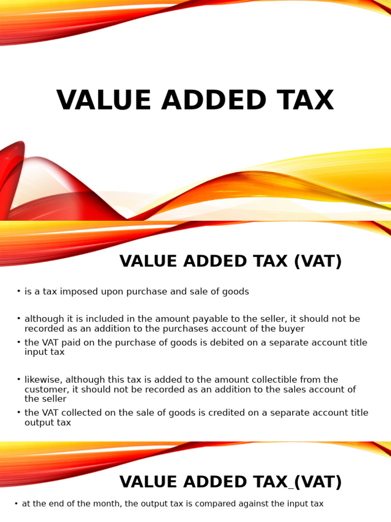 Value Added Tax 3 | PDF | Value Added Tax | Taxes