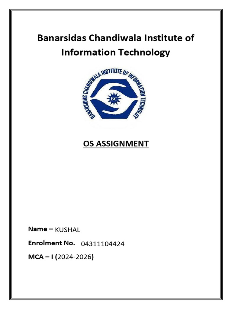 OS_Assignment kartik | PDF | Kernel (Operating System) | Booting