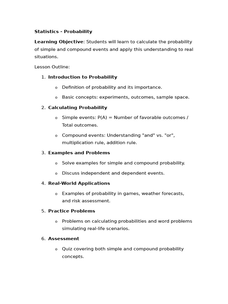 Statistics - Probability | PDF