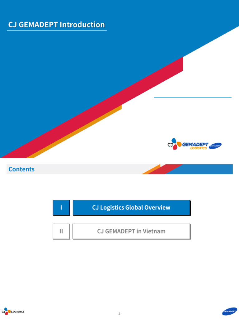 CJ GEMADEPT Introduction | PDF | Logistics | Warehouse
