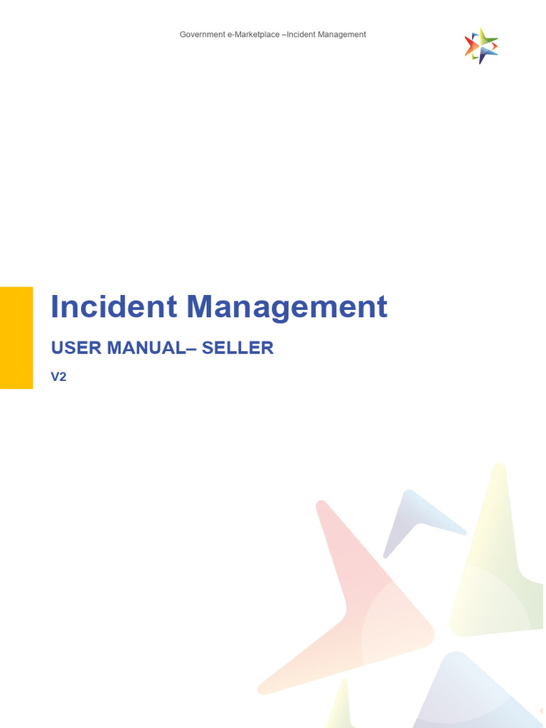 Incident Management User Manual For Seller v2 | PDF | Software | Computing