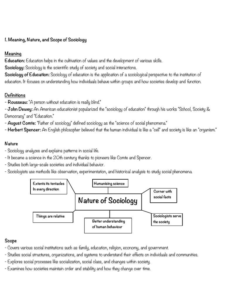 SCO bed 2nd semester | PDF | Sociology | Society