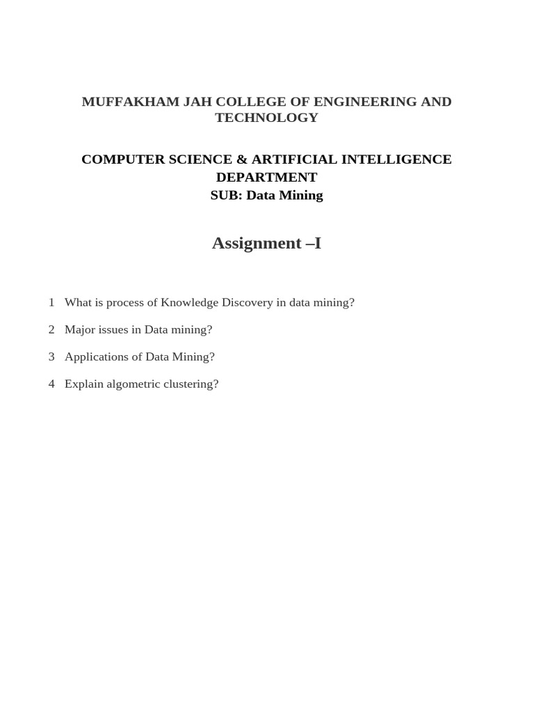 Data Mining Assignment Guide | PDF