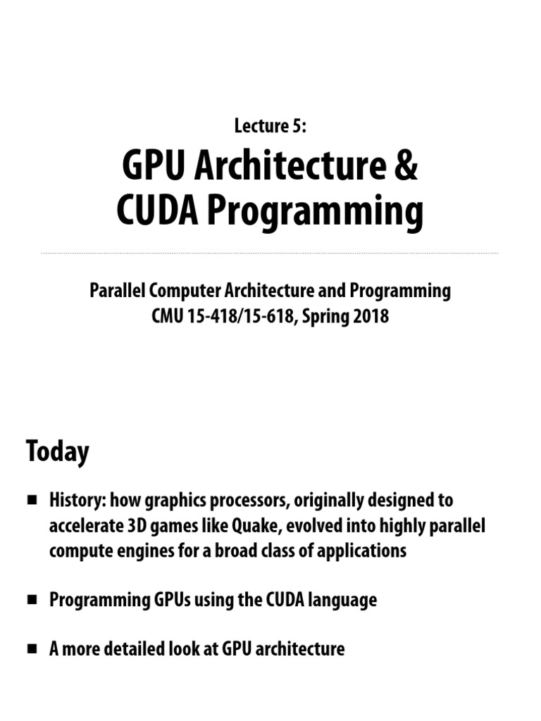06_gpuarch | PDF | Shader | Graphics Processing Unit