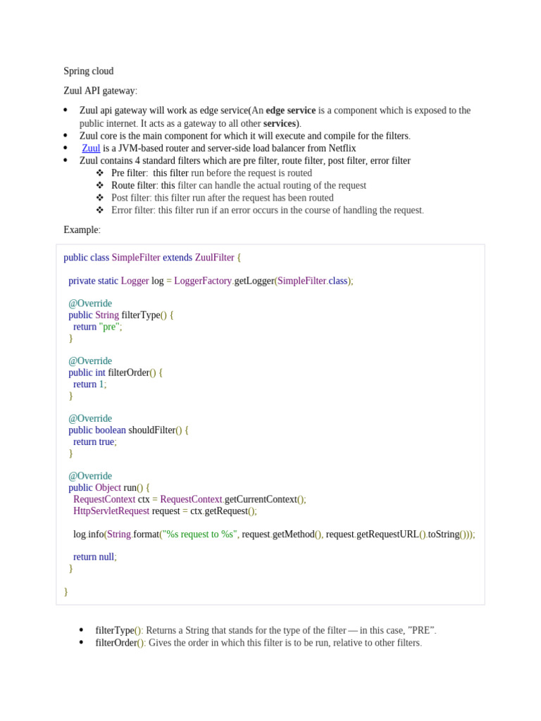 Spring Cloud-zuul API Gateway | PDF | Computer Engineering | Software Engineering