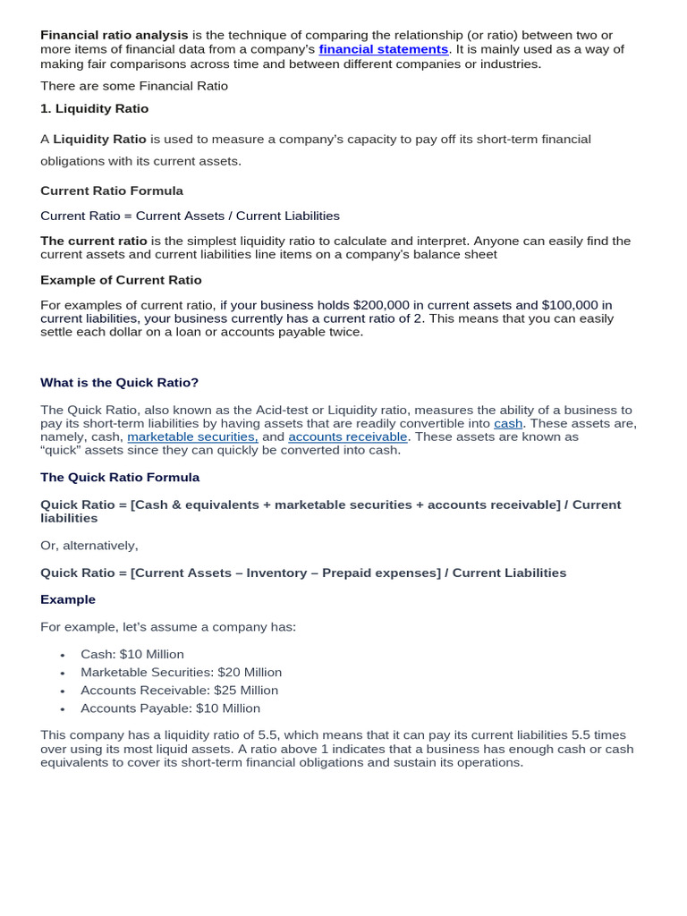 Chapter-3-Financial-Ratio-Analysis 2 | PDF | Inventory | Financial Ratio