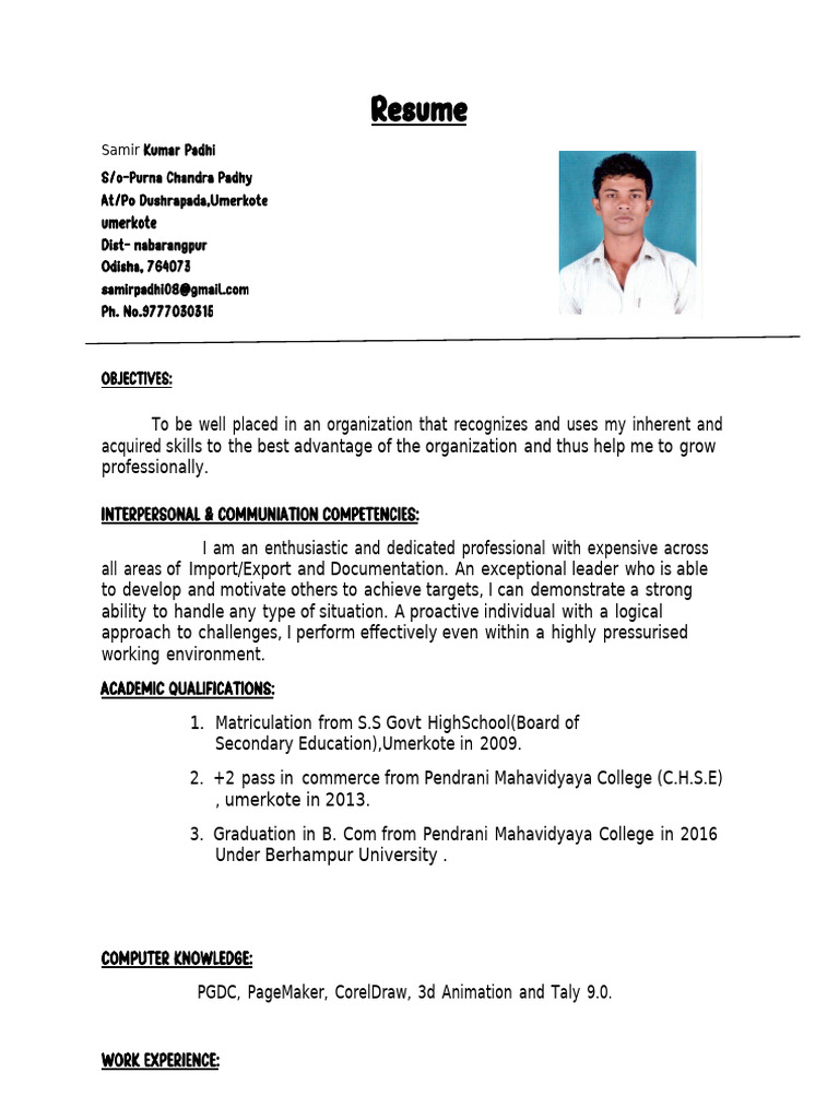 Samir Resume | PDF