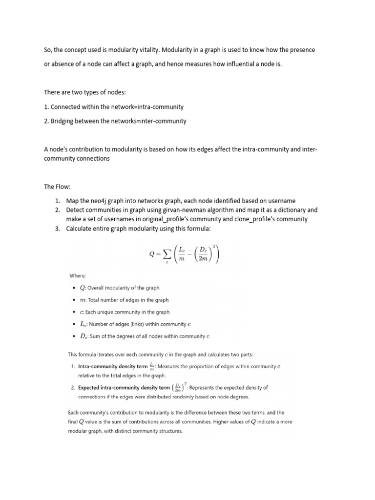 Understanding Modularity Vitality in Graphs | PDF