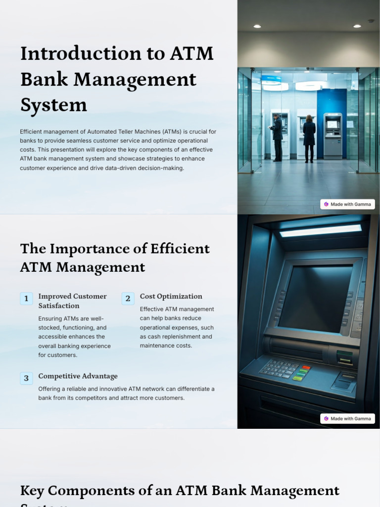 Introduction To ATM Bank Management System | PDF | Computer Security | Security