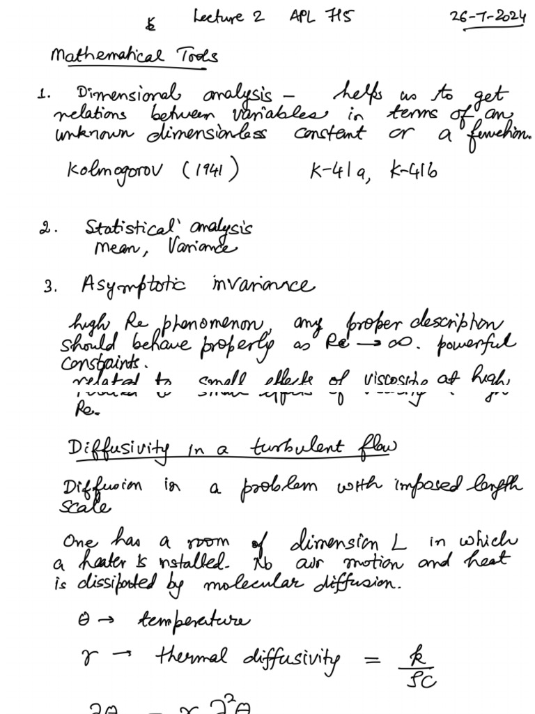 APL 715 Lecture 2 | PDF