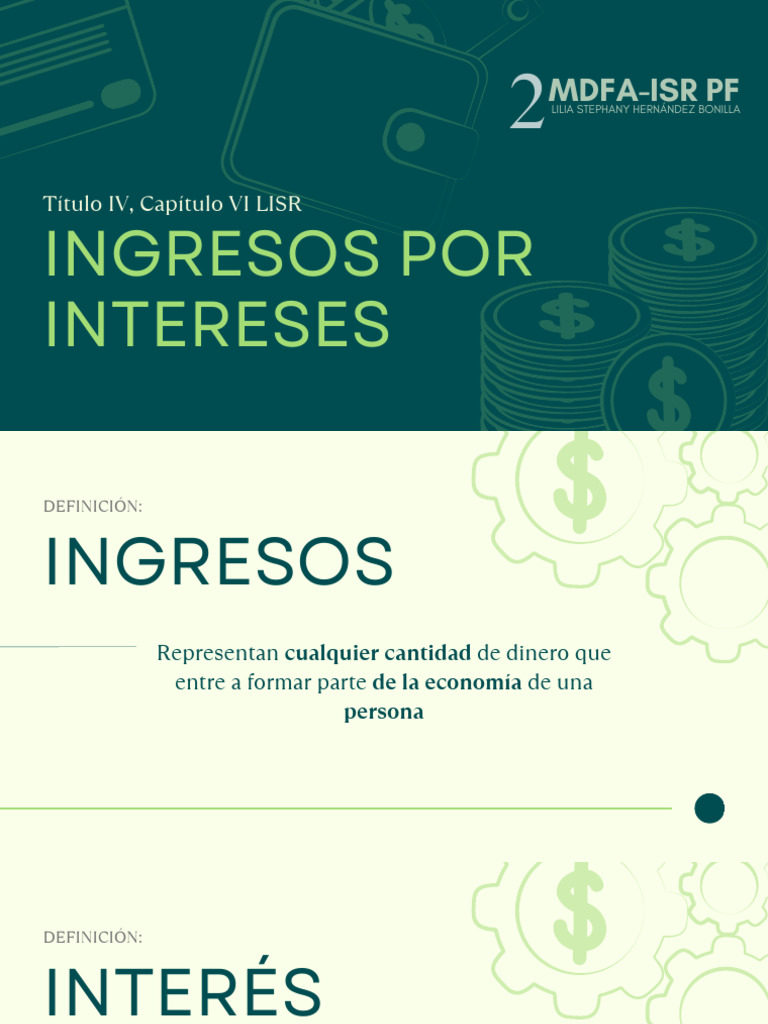 Ingresos por Intereses y su Declaración | PDF | Interés | Impuestos