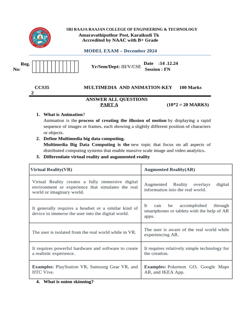 Ccs352 Key Model | PDF | Cloud Computing | Computer Animation