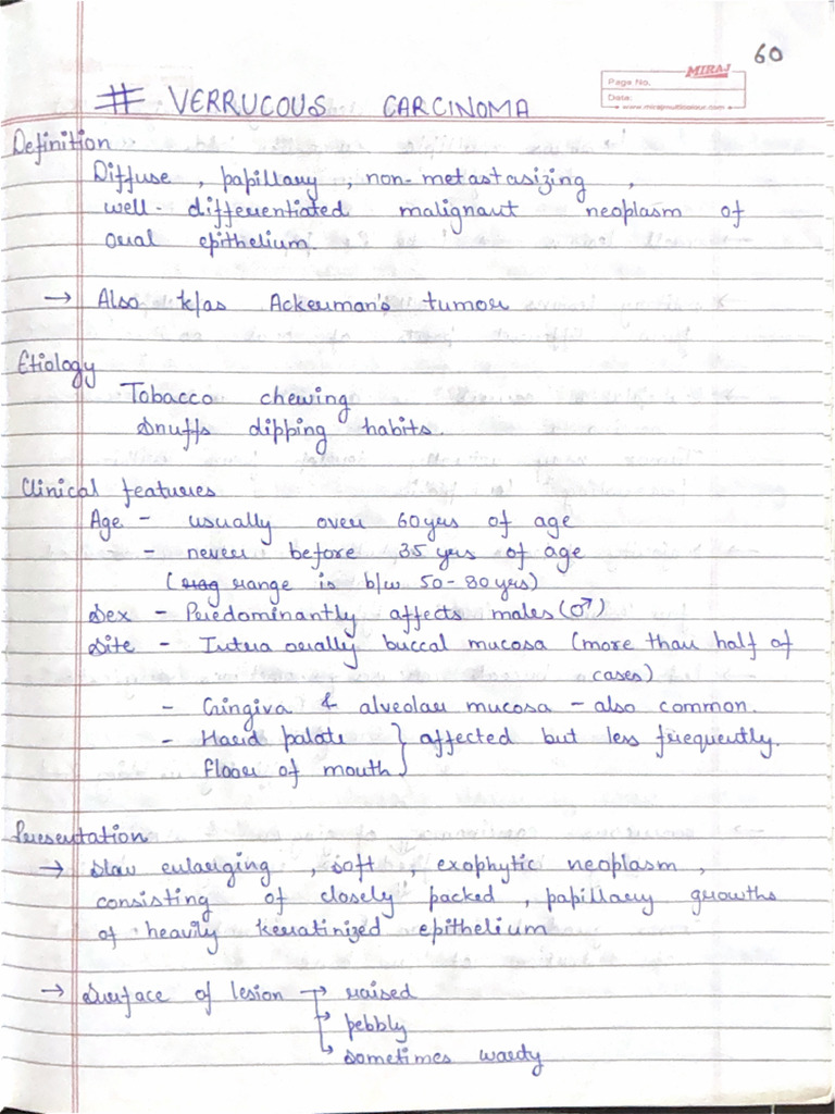Verrucous Carcinoma & SCC | PDF