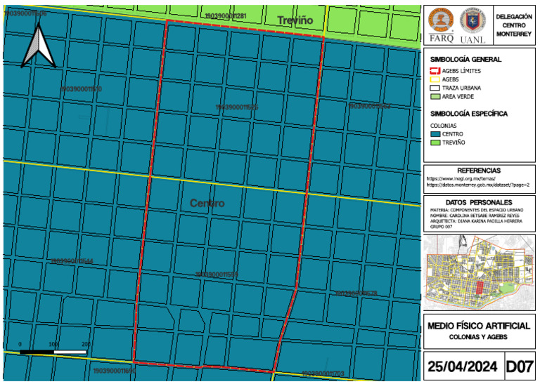 Agebs y Colonias Ceu D07 | PDF