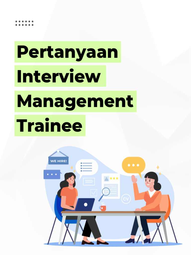 Pertanyaan Interview Trainee | PDF