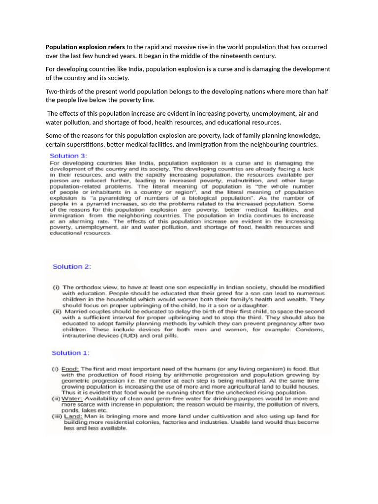 Bio Selina Chapter 15 Population | PDF
