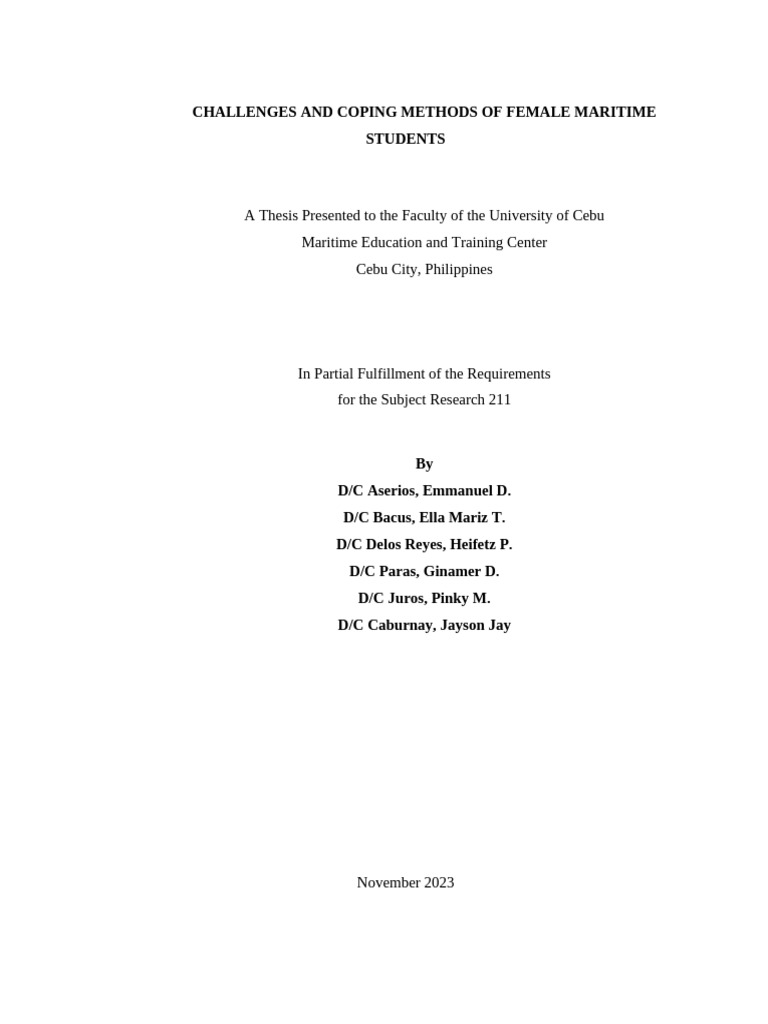 Revised Manuscript | PDF | Feminism | Gender Studies Revised Manuscript | PDF | Feminism | Gender Studies