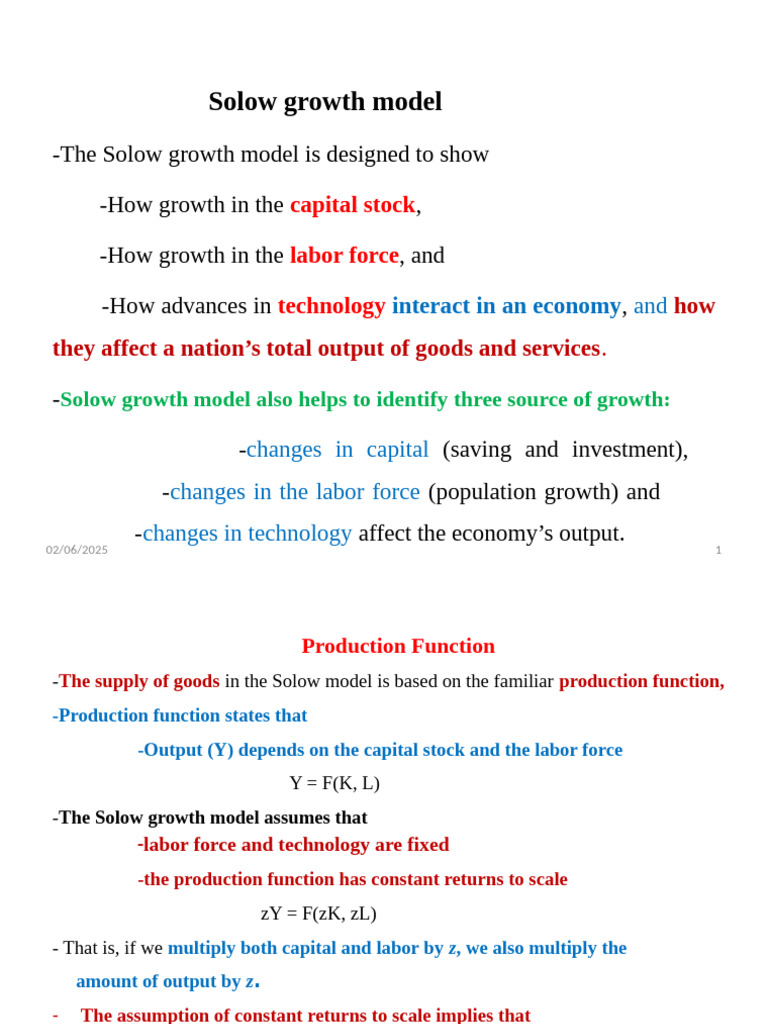 Chapter -3 Neo Classical Growth Models | PDF | Economic Growth ...