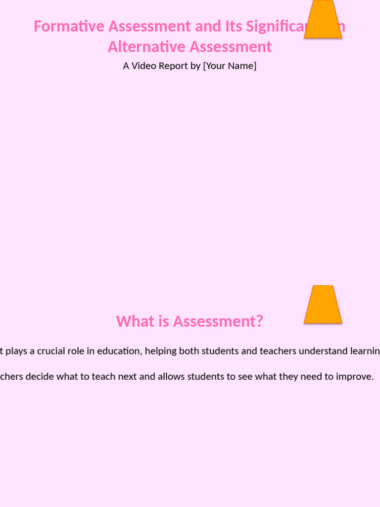 Creative Formative Assessment Presentation | PDF