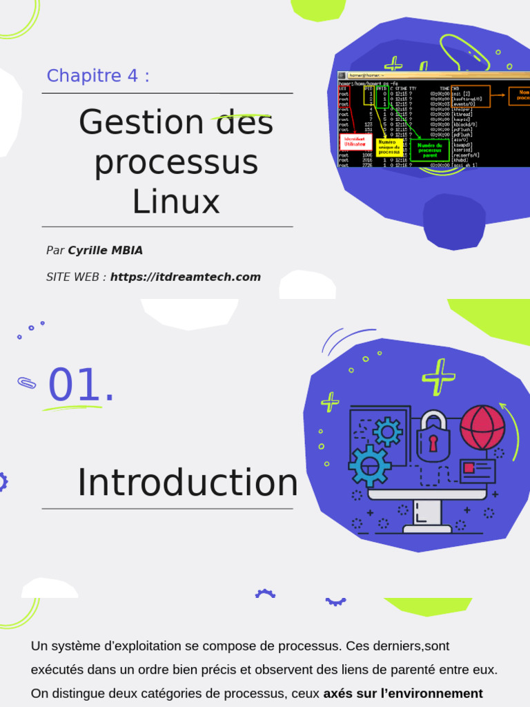 Chapitre 4 GNU Linux - Gestion Des Processus Linux | PDF | Programme ...