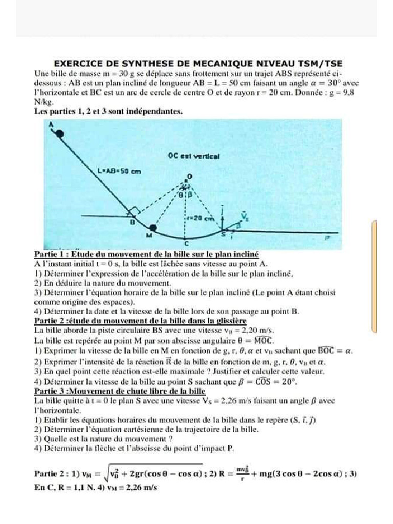 Recueil Exercices Phy | PDF