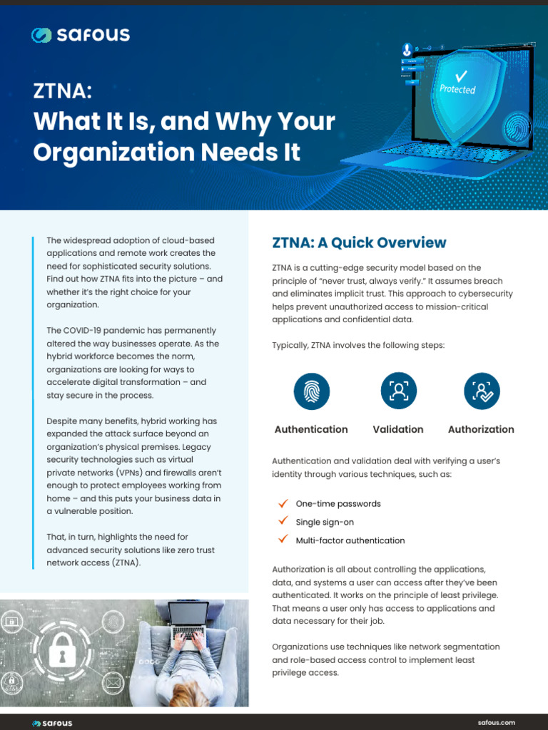 What is ZTA and why does your organization need it_ | PDF | Security ...