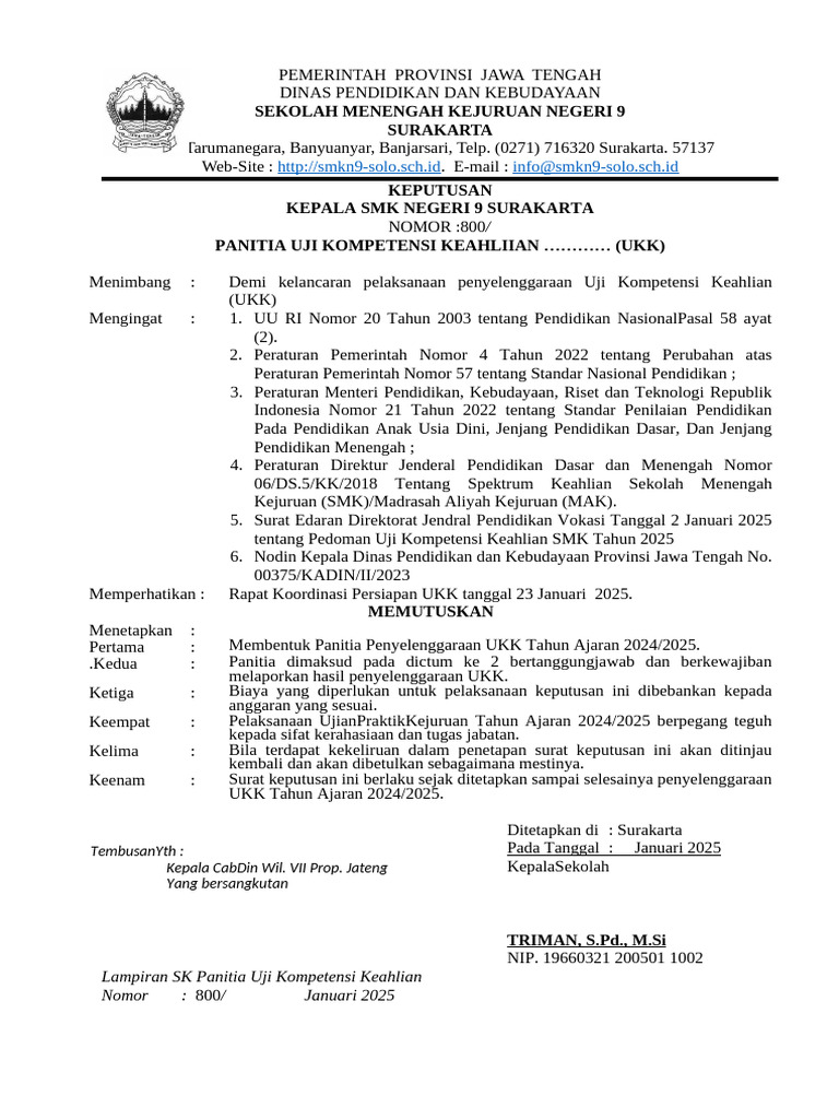 SK Ukk 2024-2025 | PDF