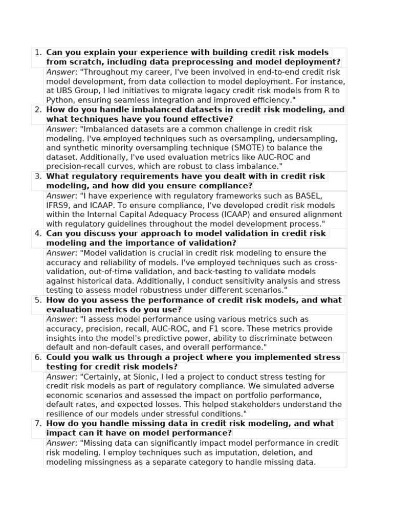 Credit Risk Modeling Techniques and Insights | PDF | Risk | Predictive ...