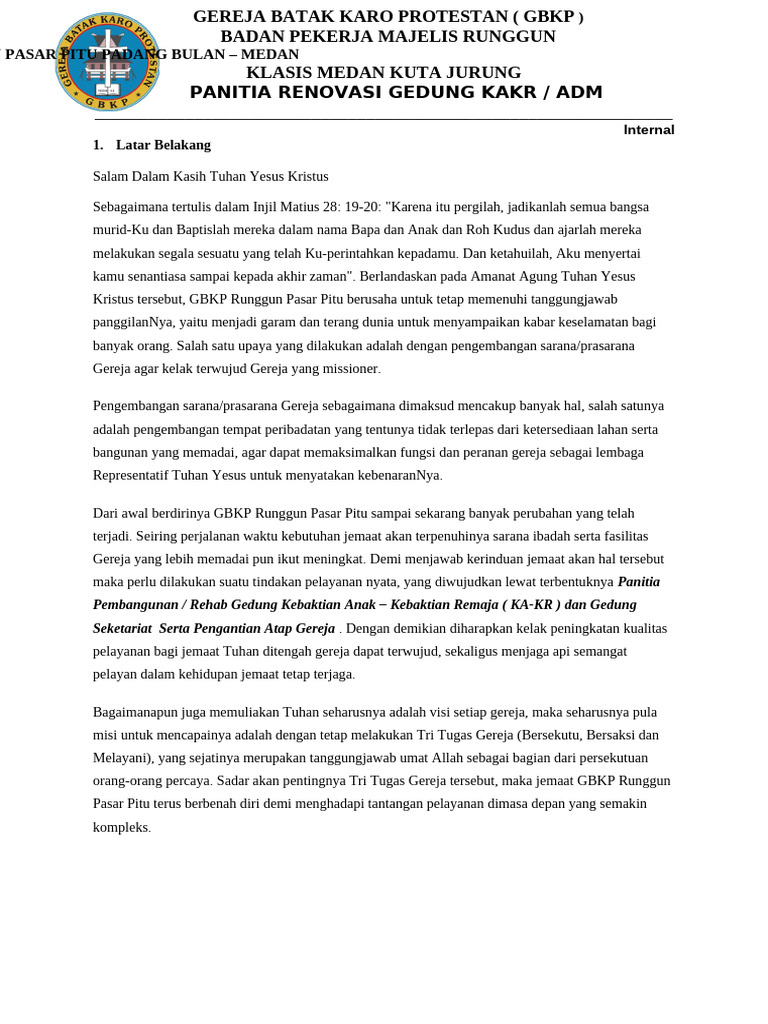 Proposal Renovasi | PDF