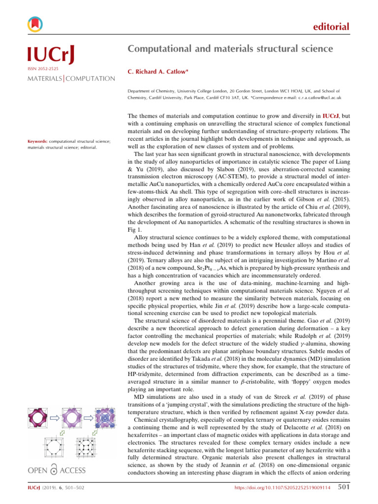 Computational and Materials Structural Science | PDF | Nanoparticle ...