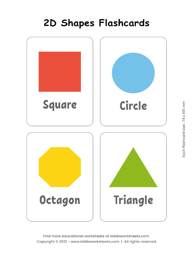 2D Shapes Flashcards | PDF
