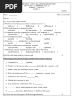 CBSE Class 3 Computer Practice Worksheet (11) - With Answers | PDF ...