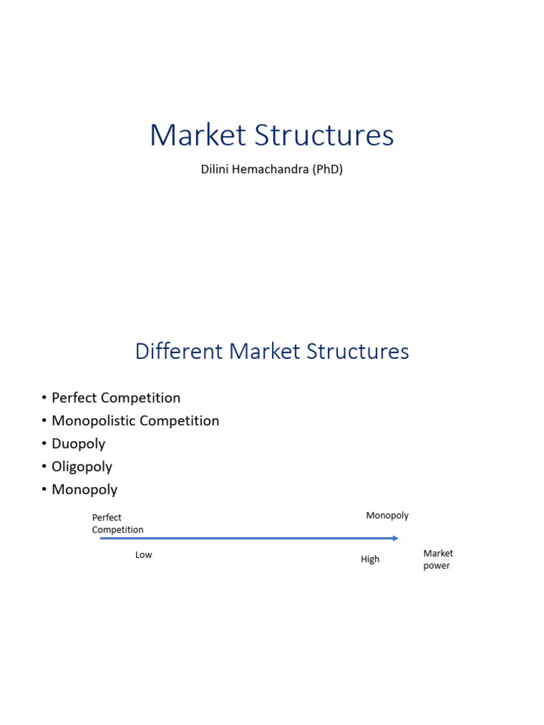 Class 6_ Market Structures_sent | PDF | Profit (Economics) | Monopoly