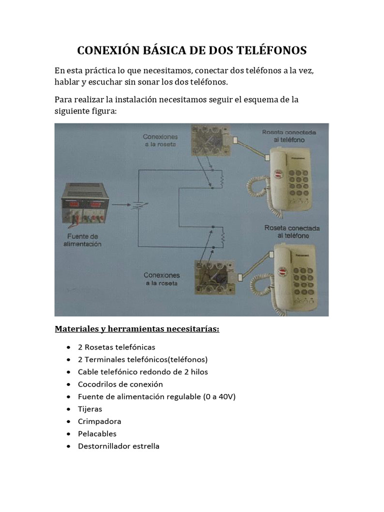Conexión de Dos Teléfonos Sin Sonido | PDF