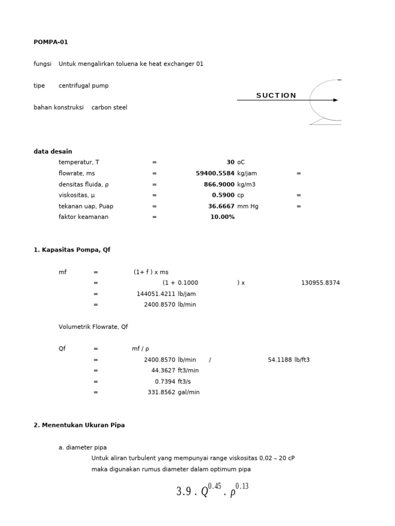 Spek Pompa | PDF | Fluid Mechanics | Liquids