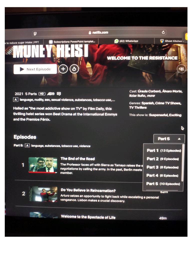 Money Heist Part List | PDF