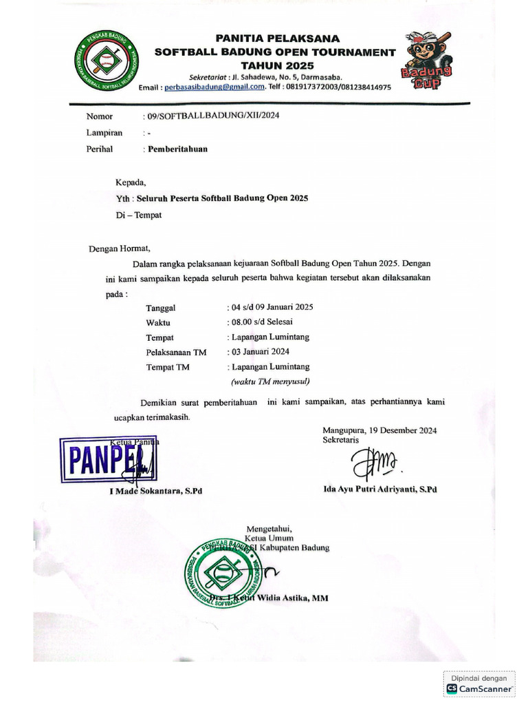 Surat Pemberitahuan | PDF