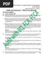 AAT Level 3 Exam Paper - Jan 2021 | PDF | Going Concern | Audit