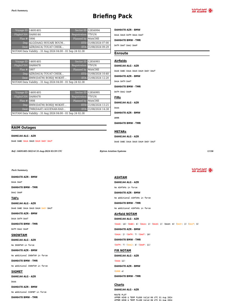 7tvun Dah6144 20240831 Daag Daat F240831040029 14691405 0 5906 | PDF | Navigation | Aviation