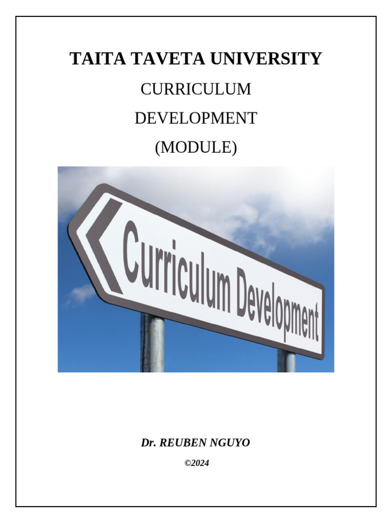 TTU CURR. DEVP MODULE | PDF | Curriculum | Learning
