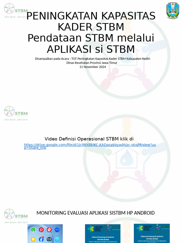 Kader STBM - Pendataan STBM | PDF